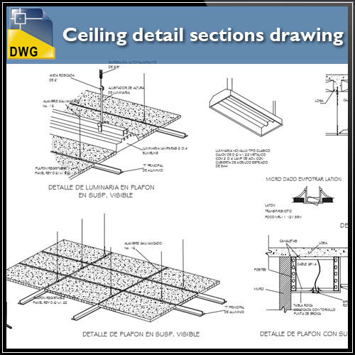 Suspended Ceiling Detail Cad Suspended Ceiling Detail Cad