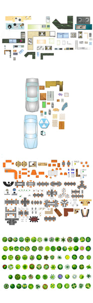 💎Over 1000 Photoshop PSD Blocks Bundle💎 – CAD Design | Free CAD Blocks ...