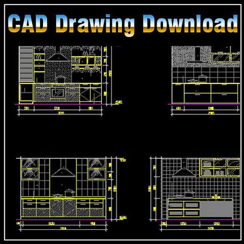 Kitchen Design Templates Drawing