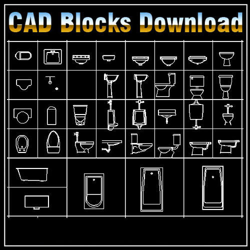Bathroom Sign Cad Blocks AutoCAD Plumbing Block Library AutoCAD