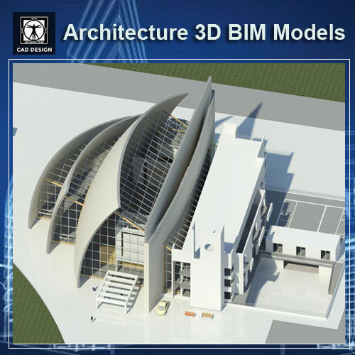 Gas Station — BIM 3D Models Revit RVT Download – CAD Design | Free CAD ...