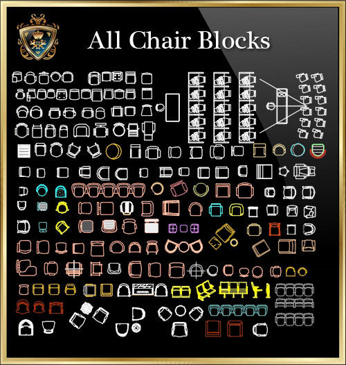Chairs Autocad Plan Symbol Designer Chairs CAD Blocks Free Download,