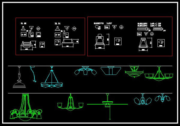 Ceiling Fan Elevation Cad Drawing | Shelly Lighting